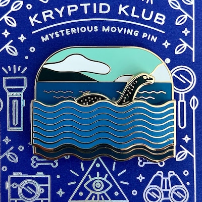 Nessie Sliding Enamel Pin - Etsy