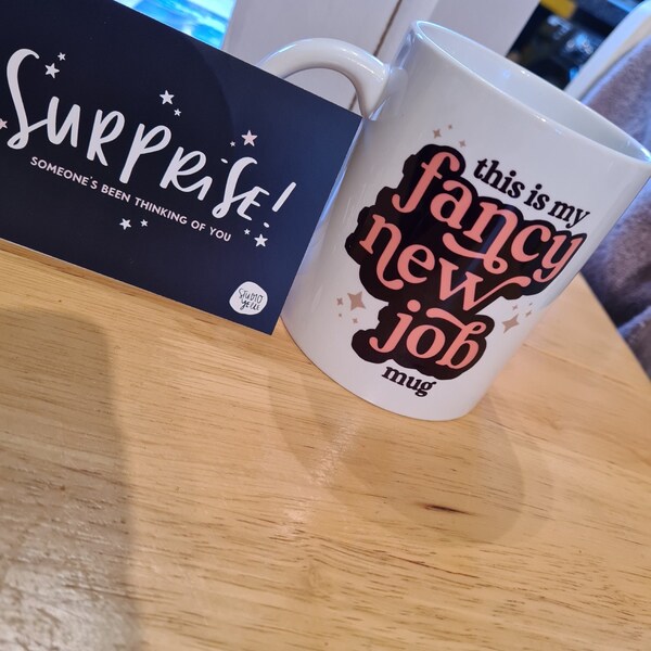 This is My Fancy New Job Mug Mug, Mugs With Sayings, 11oz Ceramic Mug ...