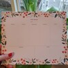 Weekly Planner Pad | Floral Weekly Desk Notepad, Mousepad Planner ...