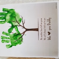 No Matter How Tall We Grow / Tree Handprint Art Craft / Fathers Day ...