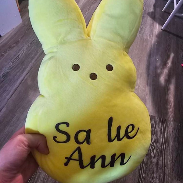 Extra Large 15” Personalized Plush Easter Peeps, Personalized Easter ...