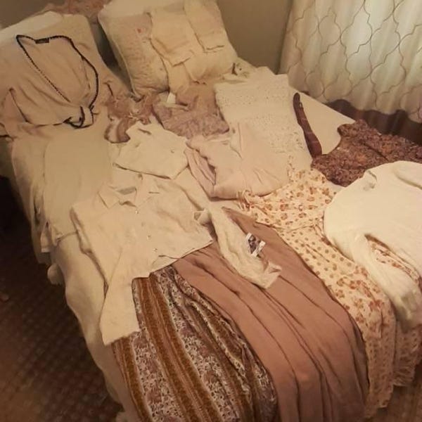 Boho Clothing Bundle: 70s Hippie Chic Thrifted Outfit Box (medium Size ...