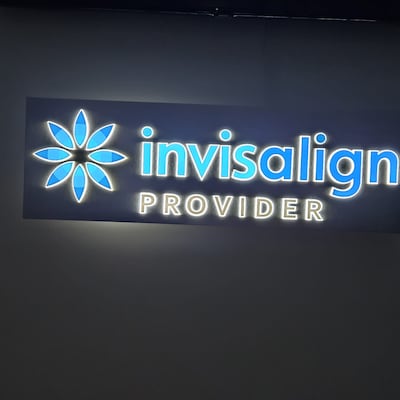 3D Custom Office Sign Led Backlit Halo Light , Back Lit Sign for ...