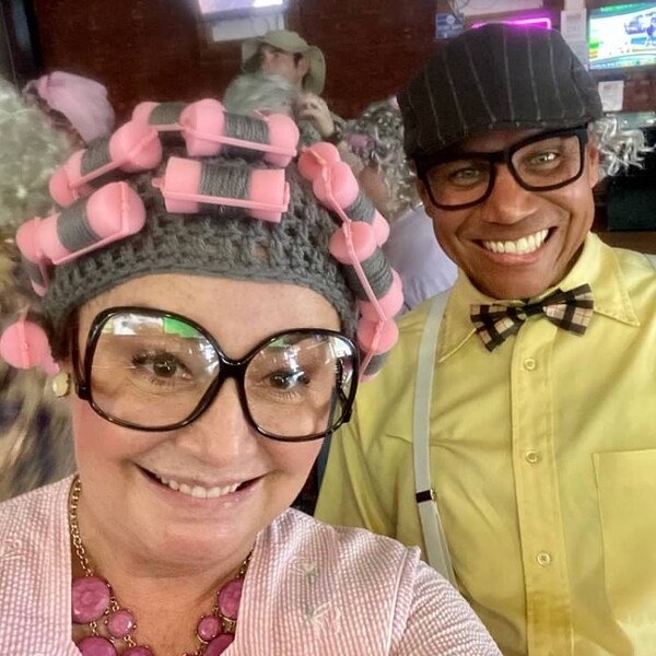 Fun Hat / Pink Hair Roller Hat, Crochet Roller Hat, Crochet Hat ...