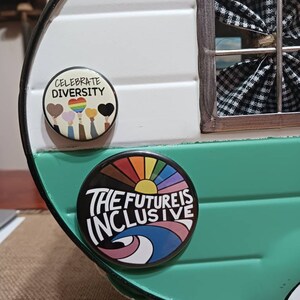 Inclusive Button or Magnet, Inclusivity, Trans Pin, Trans Button, We ...