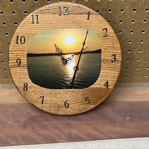 Unfinished Wooden Wall Clock, DIY Round Wood Clock, Blank Wood Clock ...