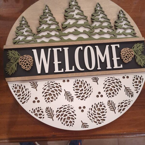 Winter Door Hanger | Winter Door Sign | Winter Door Decor | Christmas ...