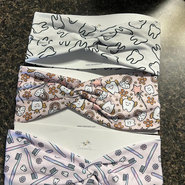 Dental Twist Headband, Headband Dental Headband, Hygienist Headband ...