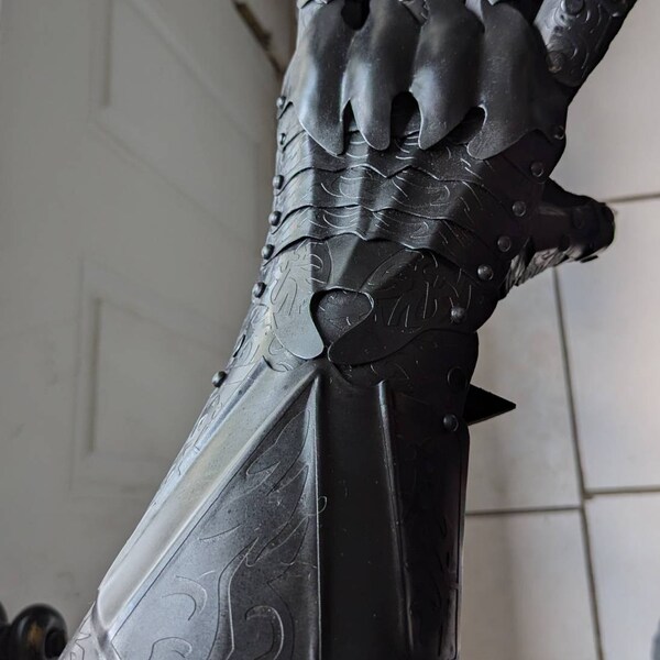 Medieval Blueing Steel Scale Aventail Armor Corset Necklace Halloween ...