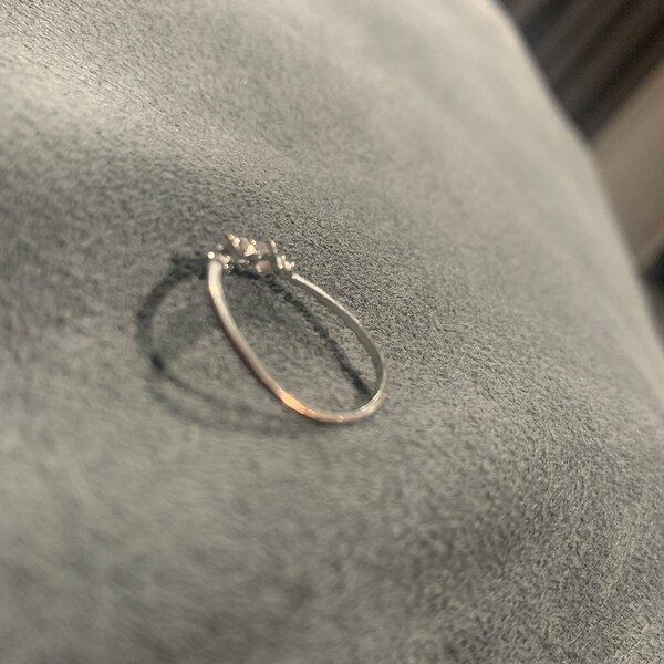 Ria Ring, Dainty, Delicate, Butterfly Ring, Pink Stone, Marquise Stones, Trendy Rings, for Her ...