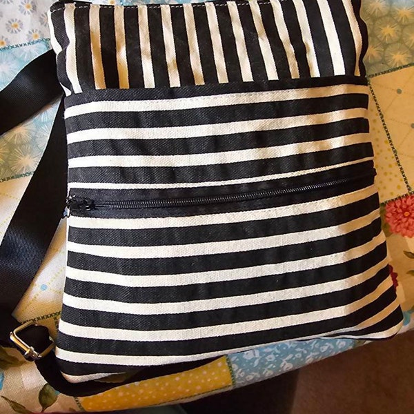 Linen Crossbody Purse, Washable Linen Shoulder Bag, Foldable Floral ...