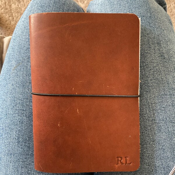 Refillable Personalized Journal Cover / Leather Journal or Sketchbook ...