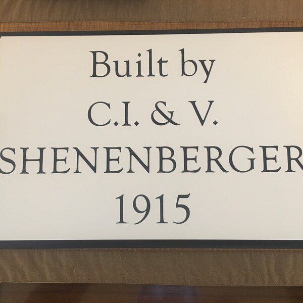 Custom Carved Builders Name Sign / Built by Sign With Circa Year (LN51 ...