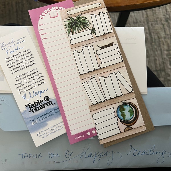 Bookshelf Bookmark Tracker, Reading Tracker Bookmark, Cozy Bookmark ...