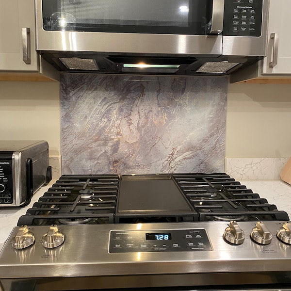 Tempered Glass Backsplash-life of Tree Backsplash Tiles-metal ...