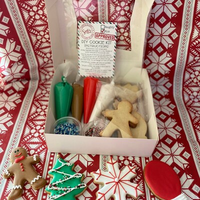 Christmas DIY Cookie Kit Instructions Card-printable 3.5 by 5, DIY ...