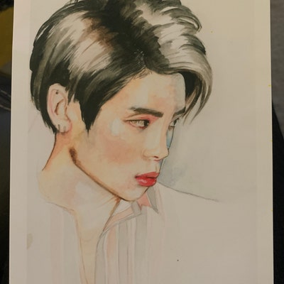 Jonghyun and Roo Flower Picking Print - Etsy