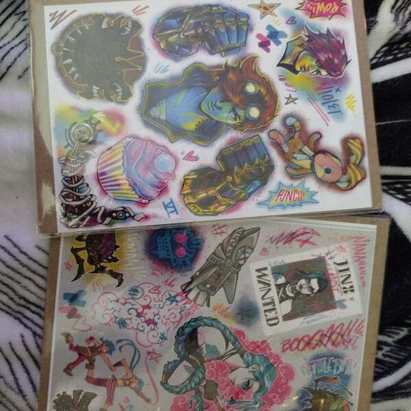 Vi Arcane Stickers: Colorful Character Art - 2 Sheet Set - Etsy