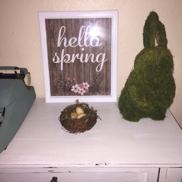 Hello Spring Printable Sign-printable 8x10 Decor - Etsy