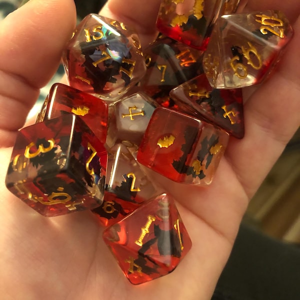 Blood Bats & Beyond Exclusive 11 Dice Set | Halloween Vampire Spooky ...