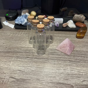Glass Bottles With Corks 5 10 15 or 20 Ml Clear Empty Jars - Etsy
