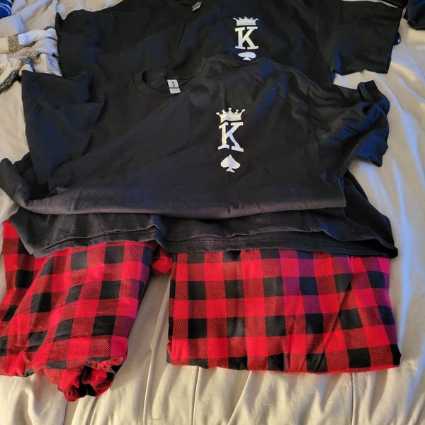 King OR Queen Pyjamas | Couples Pyjamas | Matching Pyjamas | Loungewear ...
