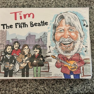 BEATLES Coloring Pages for Adults, Post Card Size, Fun Activity for ...