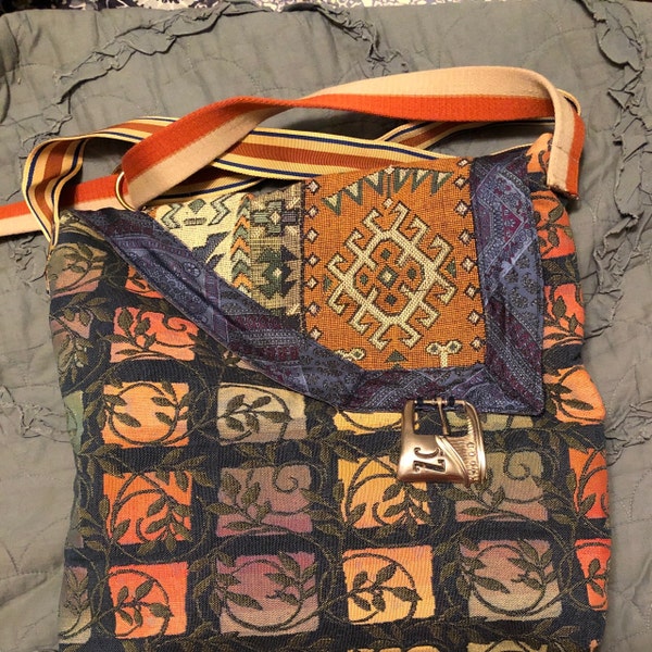 Patchwork Crossbody, Patchwork Purse, Patchwork Tote, One of a Kind, Vegan Tote Bag, Crossbody ...