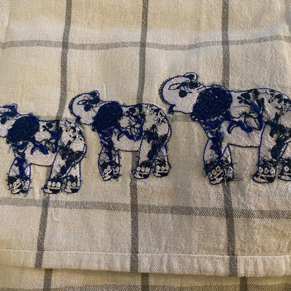 Chinoiserie Chic Blue Willow Elephant - Machine Embroidery File Design ...
