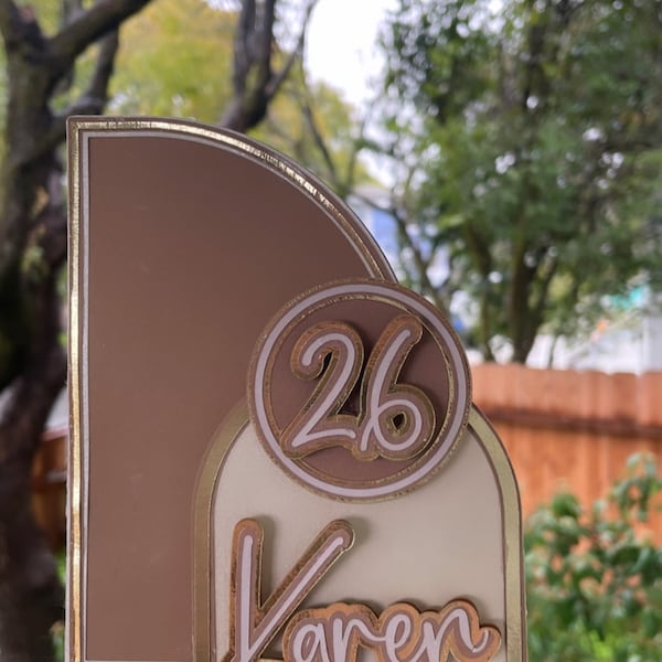 Boho Arch Shaker Template SVG: Chiara Cake Topper, Arches Bundle ...