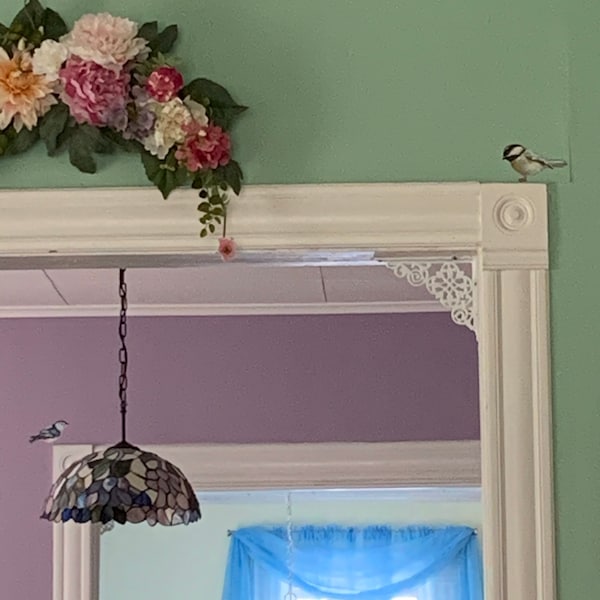 Chickadee, Bird Wall Sticker, Fabric Decal, Get Well Gift, Watercolor ...