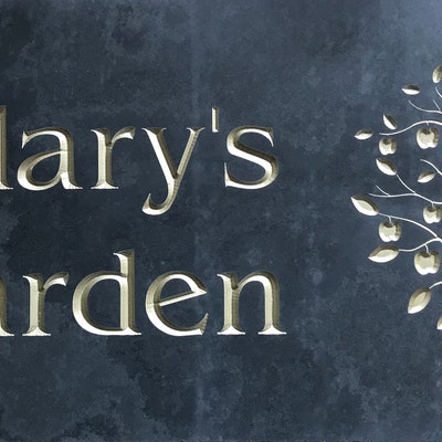 Deep Engraved Slate House Sign - Etsy UK
