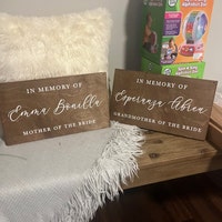 In Memory Sign, Memory Chair Sign for Loved One, in Memory Wedding Sign ...