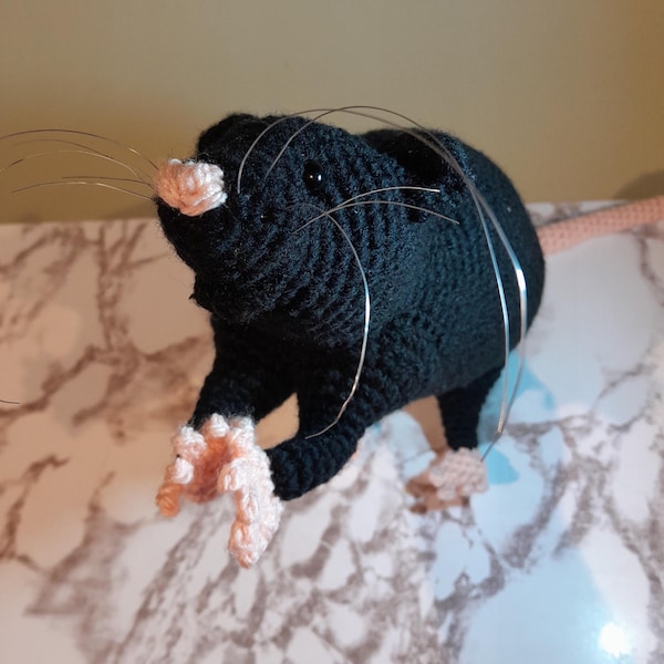 Digital Crochet Pattern Realistic Rat - Etsy