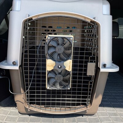 Airflow Dually Dog Crate Fans for Wire Crate Doors - Etsy