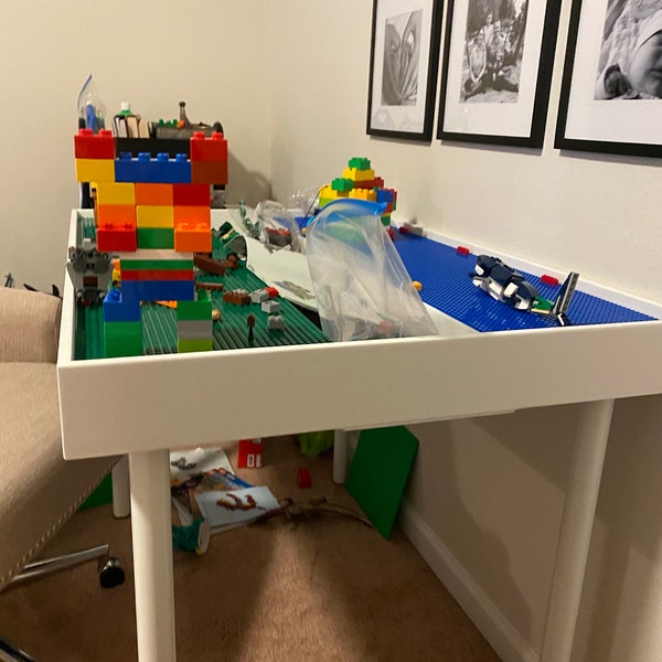 Large Building Bricks Table, Kids Building Blocks Table , Kids Table ...