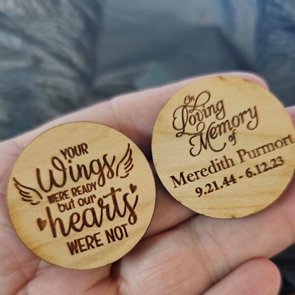 Personalized Sympathy Tokens - Memorial Pocket Keepsakes - Etsy