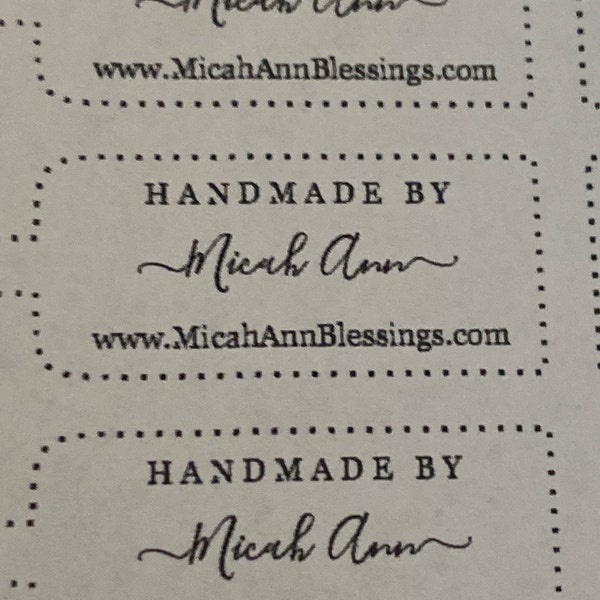 Printable Tag for Handmade Jewelry Template, Custom Fold Over Handmade ...