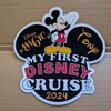 Captain Mickey Holding Family Name Banner Cruise Door Magnets - Etsy