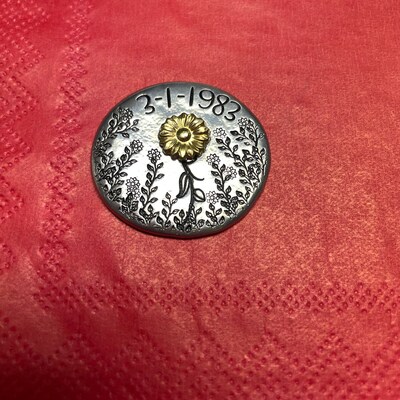 Roman Numeral Date Pocket Token Pocket Coin Love Token - Etsy