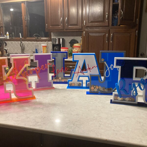 Letter Banks (set of 26 Letters) - Ai, SVG, PDF, DXF - Digital Download ...