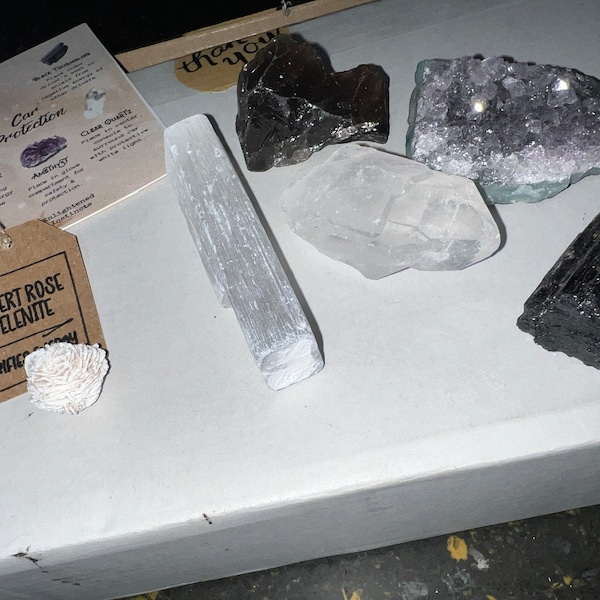 New Job Crystal Set Healing Crystals for Work, Crystals for Office ...