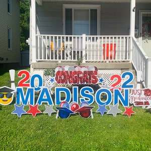 Cheerleader Megaphone Yard Signs Personalized With Team and - Etsy