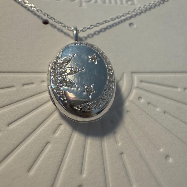 Moon Star Locket • Wedding Locket • Customized Locket • Photo Locket ...