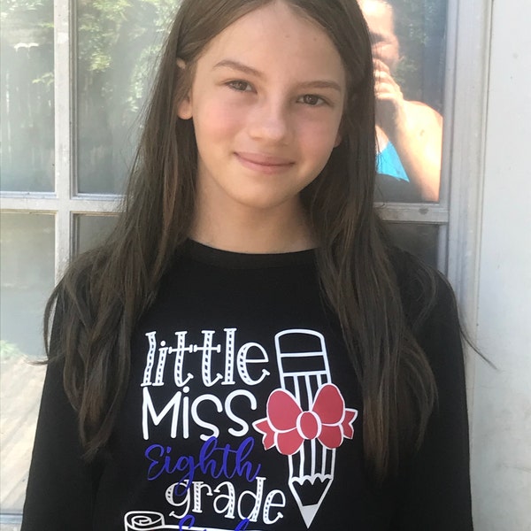 Back to School, Little Miss 4th Grade SVG, School Cut File, School ...