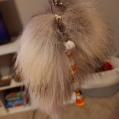 Custom Beaded Tail Keychain for Therians, Furries, Cosplay, Alternative ...