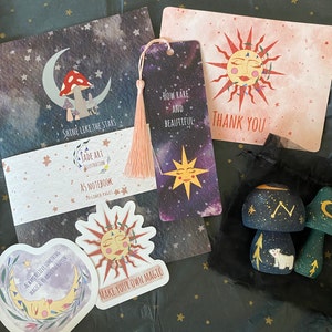 La Luna Celestial Moon Greetings Card Inspirational Quote Clouds and ...