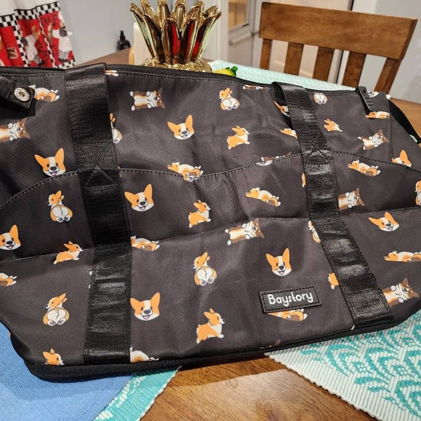 Extended Corgi Gym Bag, Duffel Bag, Canvas Travel Bag for Gym Sports ...