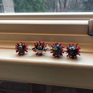 Glass Virus Sculpture Glass Figurine Virus Microbe Virus Virus Gift ...