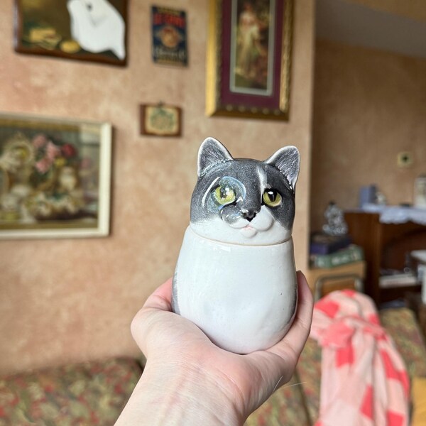 Pig Storage Jar With Lid, Large and Small Pottery Canister, Coffee Tea ...